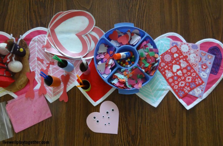 Valentine's Day Craft: Tissue Paper Hearts - Live Well Play Together