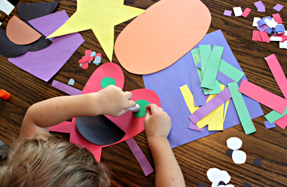 Shape Monster Craft for Kids - Live Well Play Together