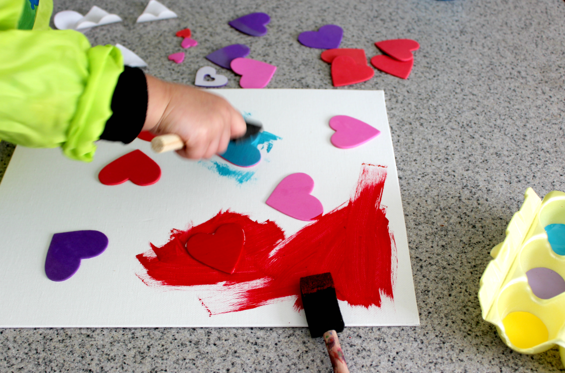 Valentine's Resist Art: A Fun Valentine's Day Craft - Live Well Play ...