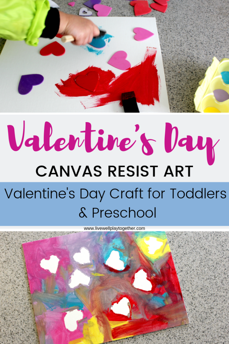 Valentine's Resist Art: A Fun Valentine's Day Craft - Live Well Play ...