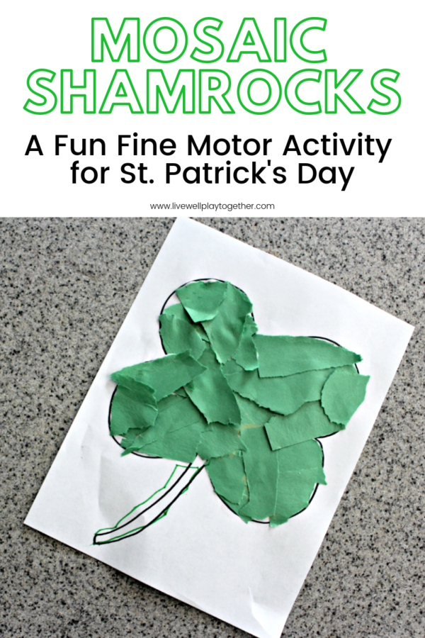 Torn Paper Shamrock: A Fine Motor Activity for St. Patrick's Day - Live ...