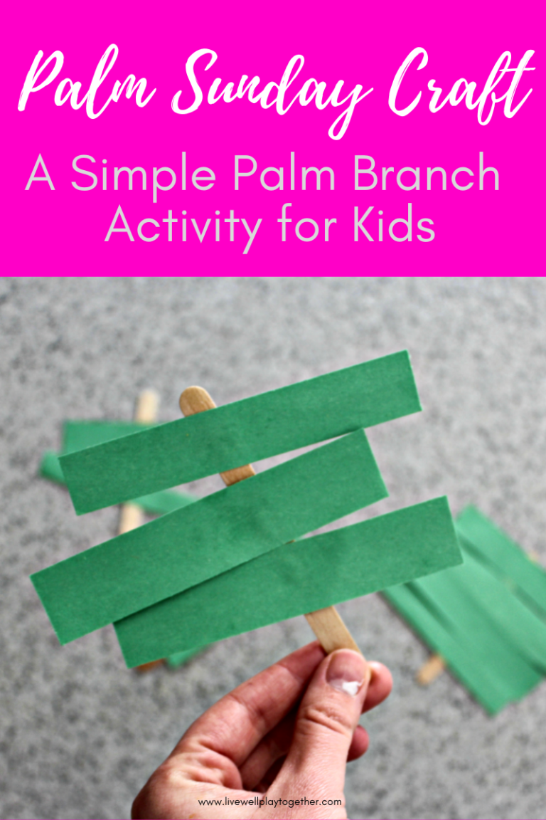 Palm Sunday Crafts: Palm Leaf Craft Two Ways - Live Well Play Together