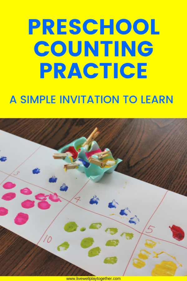 Preschool Counting Activity with Cotton Ball Painting - Live Well Play ...