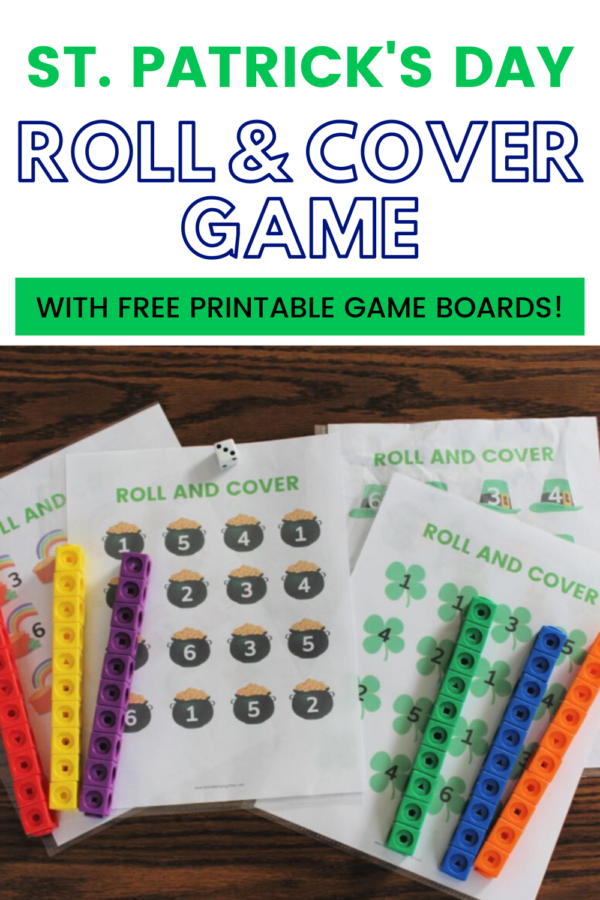 St. Patrick's Day Math Activity: Printable Roll and Cover Game - Live ...